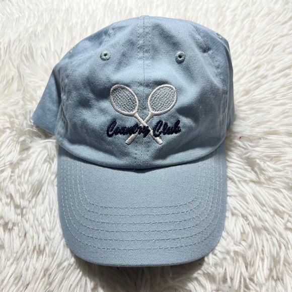 Urban Outfitters | Accessories | New Urban Outfitters Blue Baseball Cap Country Club Washed Dad ...